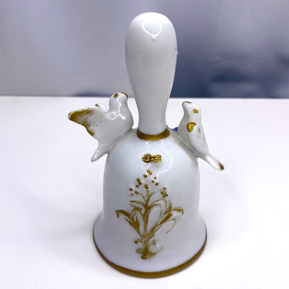 Enesco | Accents | Vintage Enesco Sculpted Dove Flower Bell Featuring ...